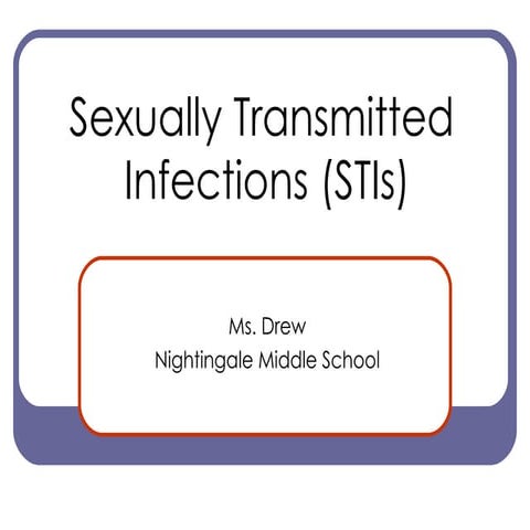 Sexually Transmitted Infections | PPT