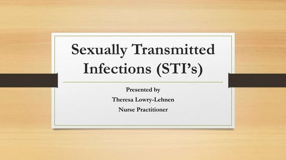 STI power point presentation | PPT
