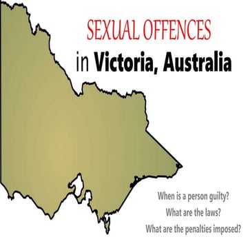 Sexual Offences in Victoria, Australia | PPTX