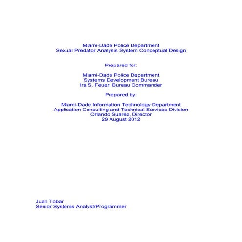 Sexual Predator Analysis System Conceptual Design Pdf