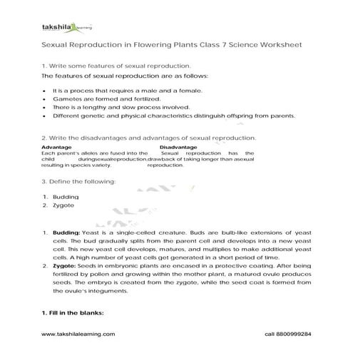 Sexual Reproduction in Flowering Plants Class 7 Science Worksheet.pdf