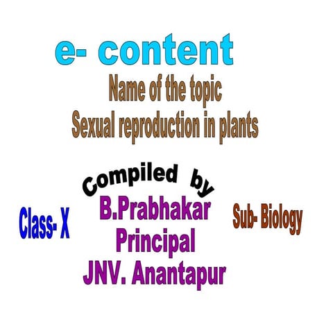 Chapter 1 reproduction in plants | PPTX