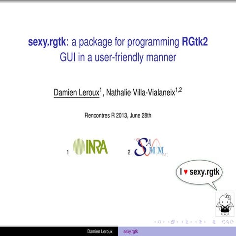 Presentation of sexy.rgtk | Programming Languages | Computing
