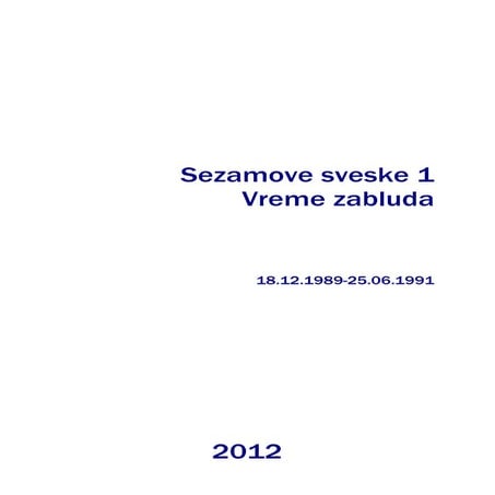 Sezamove sveske-1-vreme-zabluda | PDF
