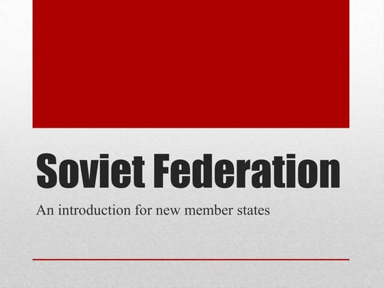 Soviet Federation | PPT