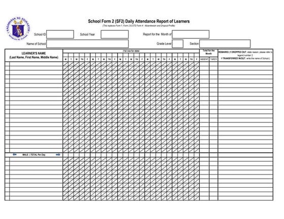 School Form 2 (SF2) Daily Attendance Report of Learners jhea.pdf