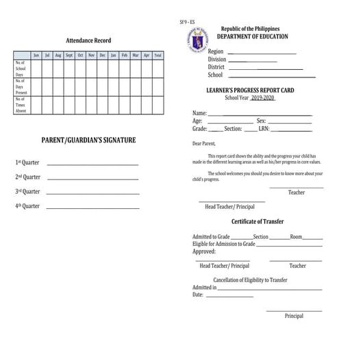 SF 9 - ES ((Learner's Report Card).docx