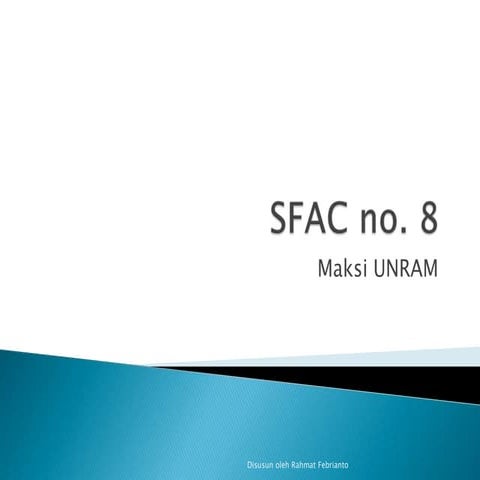 SFAC no 8 | PPTX