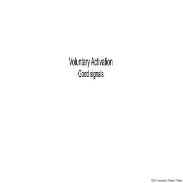 SFEMG Signal Atlas - Highlights - Voluntary - Good Signals, Method | PPTX