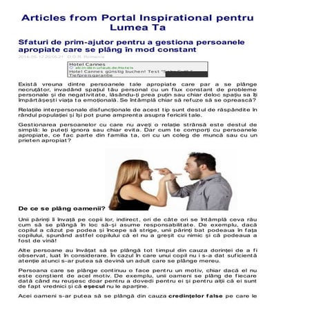 Sfaturi de prim-ajutor pentru a gestiona persoanele apropiate care se ...