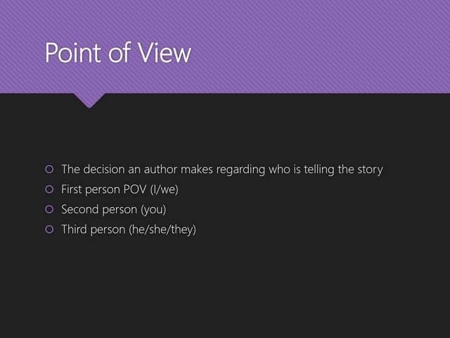 Point of view Grade 5 | PPT