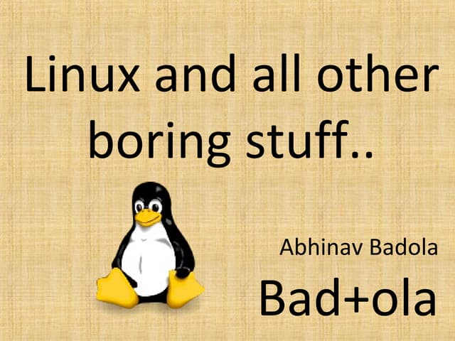 Presentation on History of the operating systems | PPTX