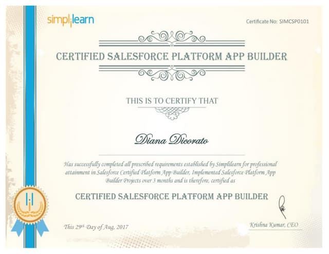 Salesforce App Builder Certification Course Ppt