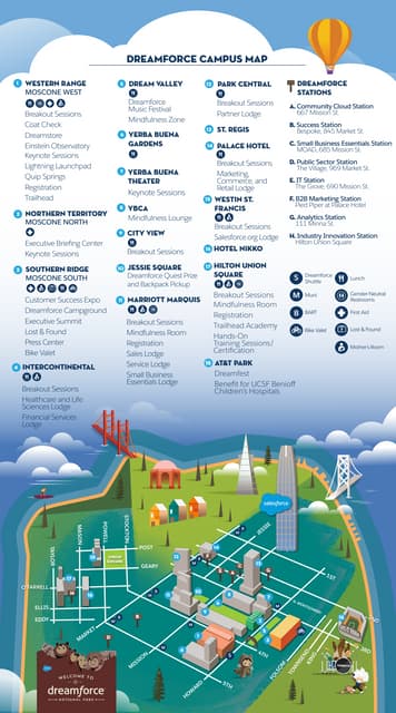 Dreamforce '17 Campus Map - Alternative Version | PPT