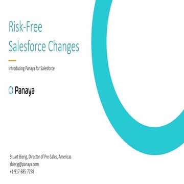 Risk Free Customizations In A Mature Salesforce Org Ppt