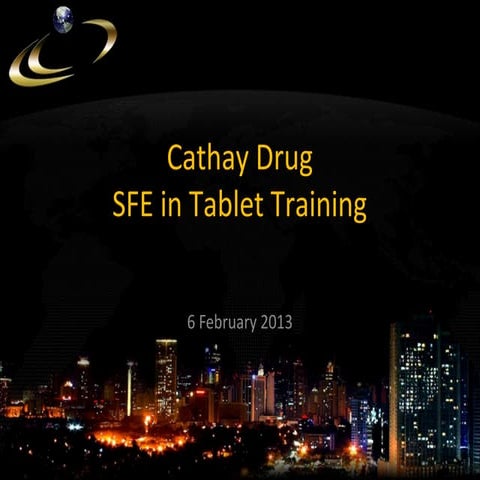 Sfe in tablet training | PPT