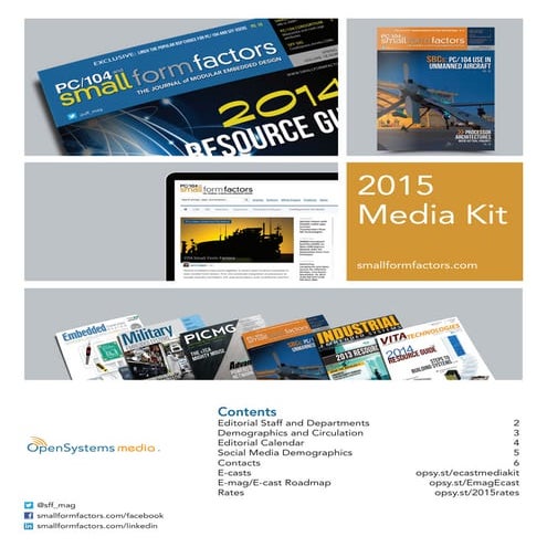 PC/104 & Small Form Factors 2015 Media Kit | PDF