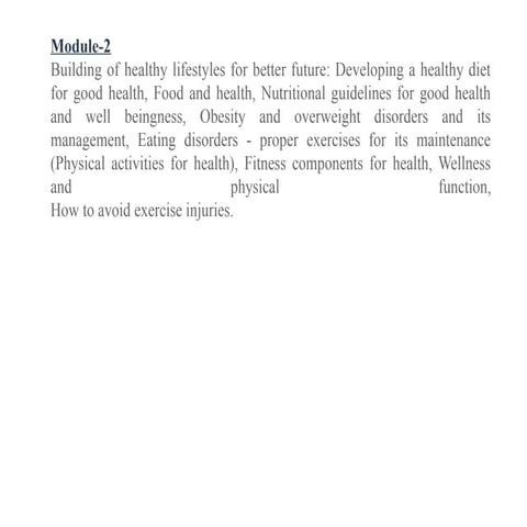 SFH Module 2.detailed ppt for second semester | PPTX