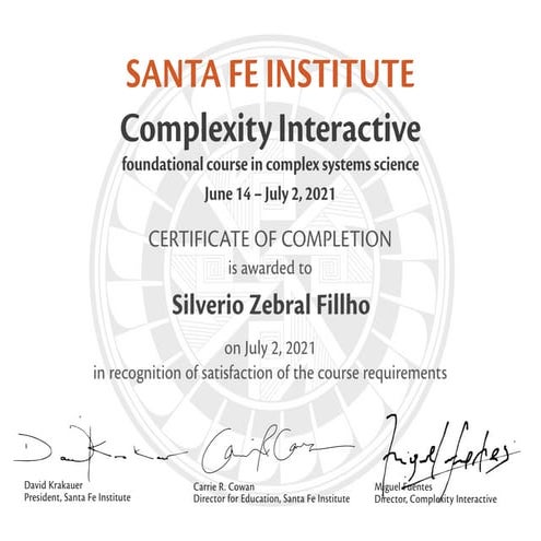 SFI_CI_2021_Certificate_SZF | PPT