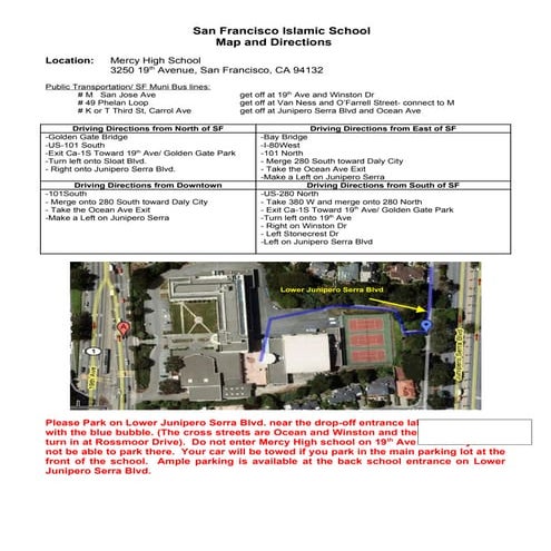 SFIS Map and Directions | PDF