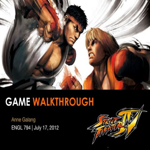 Street Fighter - Game Walkthrough | PPT