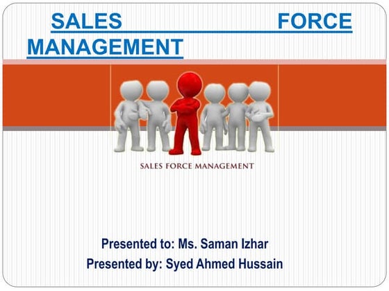 Sales management | PPT