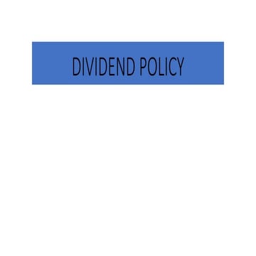 Strategic Financial Management DIVIDEND POLICY.pptx | Free Download