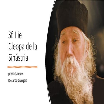 Sfântul Cuvios Ilie Cleopa (2 decembrie).pptx