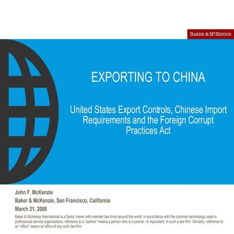 Export Controls | PPT