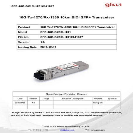 sfp-10g-bx10u-1270nm-1330nm-10km-bidi-optical-module-141017.pdf