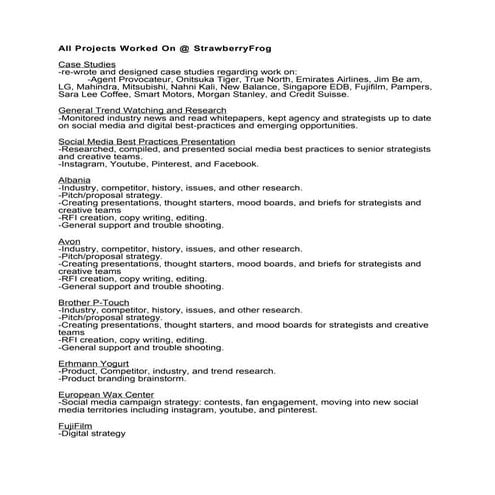 Sf projects 2014 | PDF