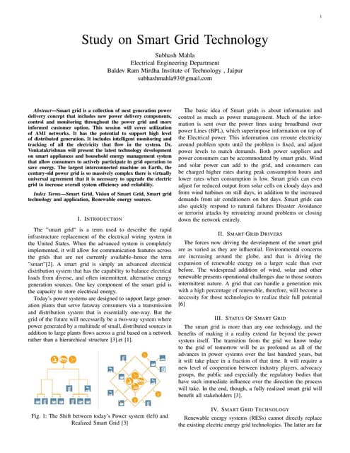 Study of distributed energy resources | PDF