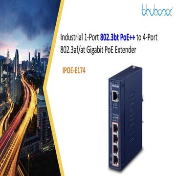IPOE-E174 Gigabit PoE Extender | PDF