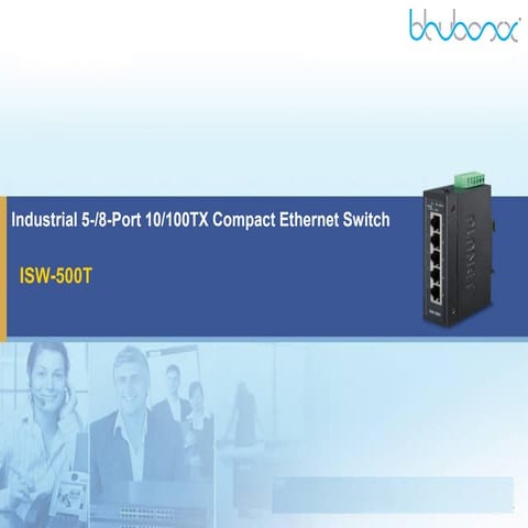 ISW-500T Industrial 5-Port 10/100TX Compact Ethernet Switch | PPT