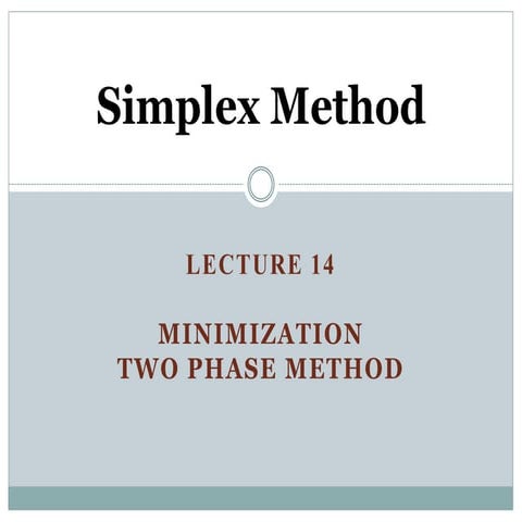 SG 8 Lecture 15 Simplex - Min - 2 phase.pptx