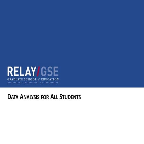 Data Analysis for All Students | PPTX