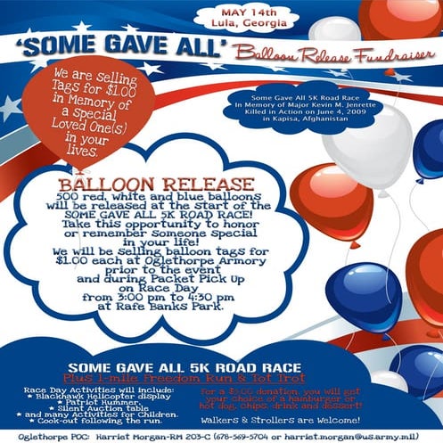 'Some Gave All' Balloon release Fundraiser | PDF