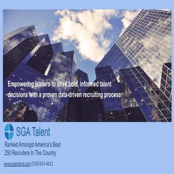 SGA Talent Elevate Your Hiring Process with Our Premier Servicing Solutions for Corporations ...