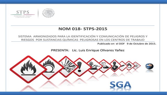 Sistema Globlamente Armonizado NOM 018 SGA PDF Química, 49% OFF