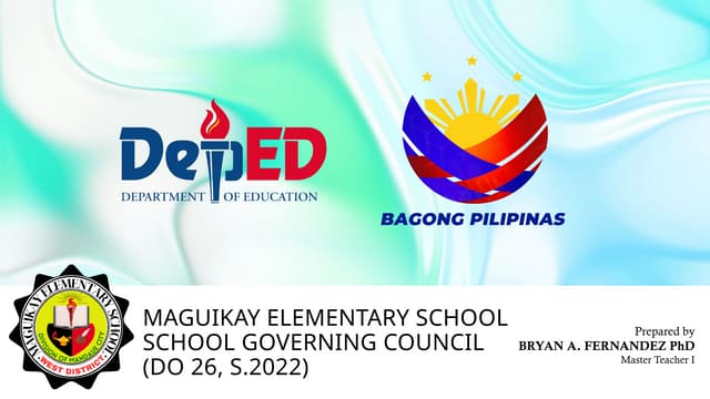 DepEd School Governing Council (SGC) Orientation | PPTX