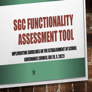 SGC Functionality Assessment Tool.pptx