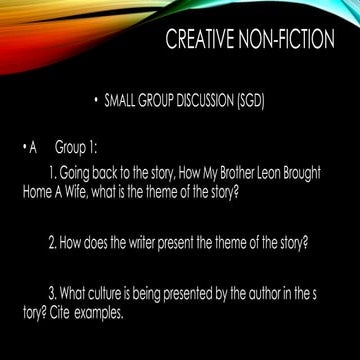 Small Group Discussions. a presentations | PPT
