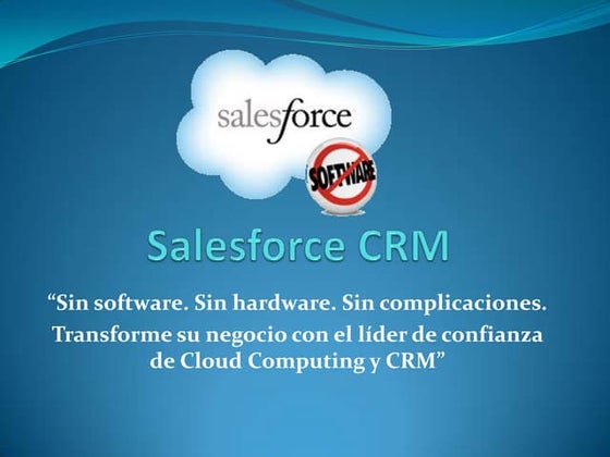 Introduction To Salesforce Ppt Pptx Cloud Computing Internet