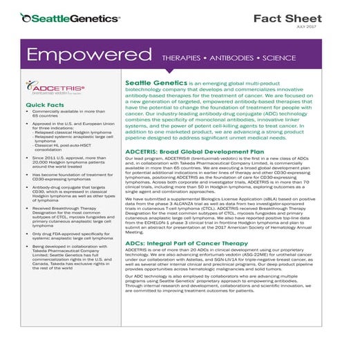 SGEN Fact Sheet | PDF