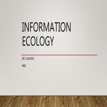 Information Ecology | PPT