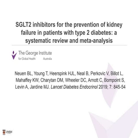 SGLT2 inhibitors for the prevention of kidney failure in patients with ...