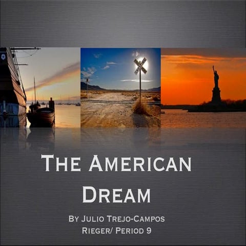 The american dream | PPTX