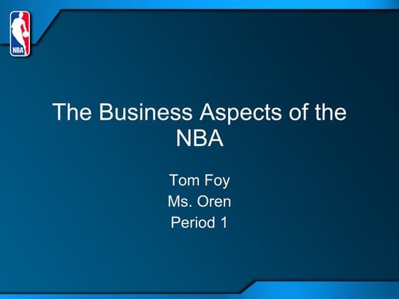 Final NBA Power Point | PPT