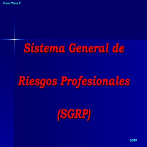 Sistema general de riesgos profesionales | PPSX