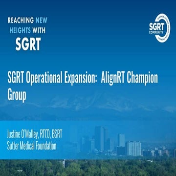 SGRT Operational Expansion: AlignRT Champion Group | PDF